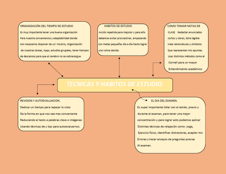 Mapa Mental o Conceptual Técnicas Estudio | PDF