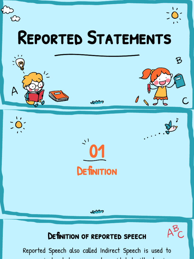 Reported Statements Group 1 | PDF | Perfect (Grammar) | Semantics