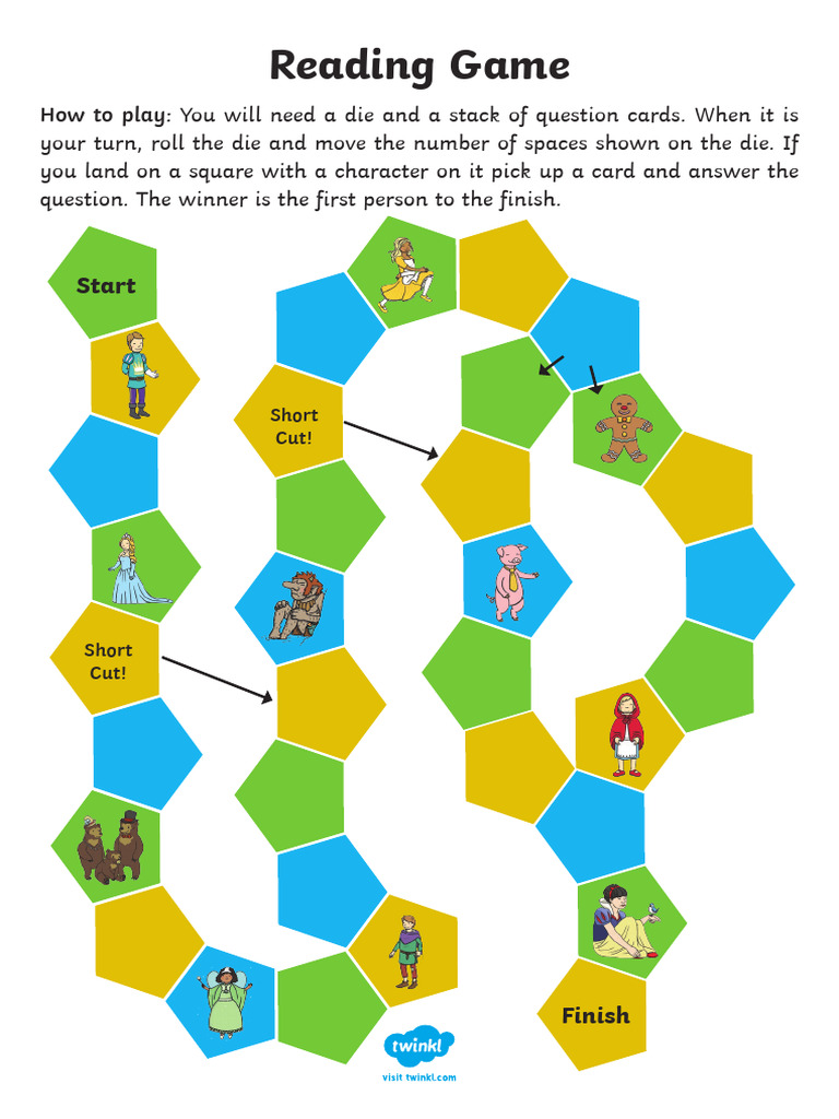 T L 2211 Reading Comprehension Board Game Ver 2 | PDF