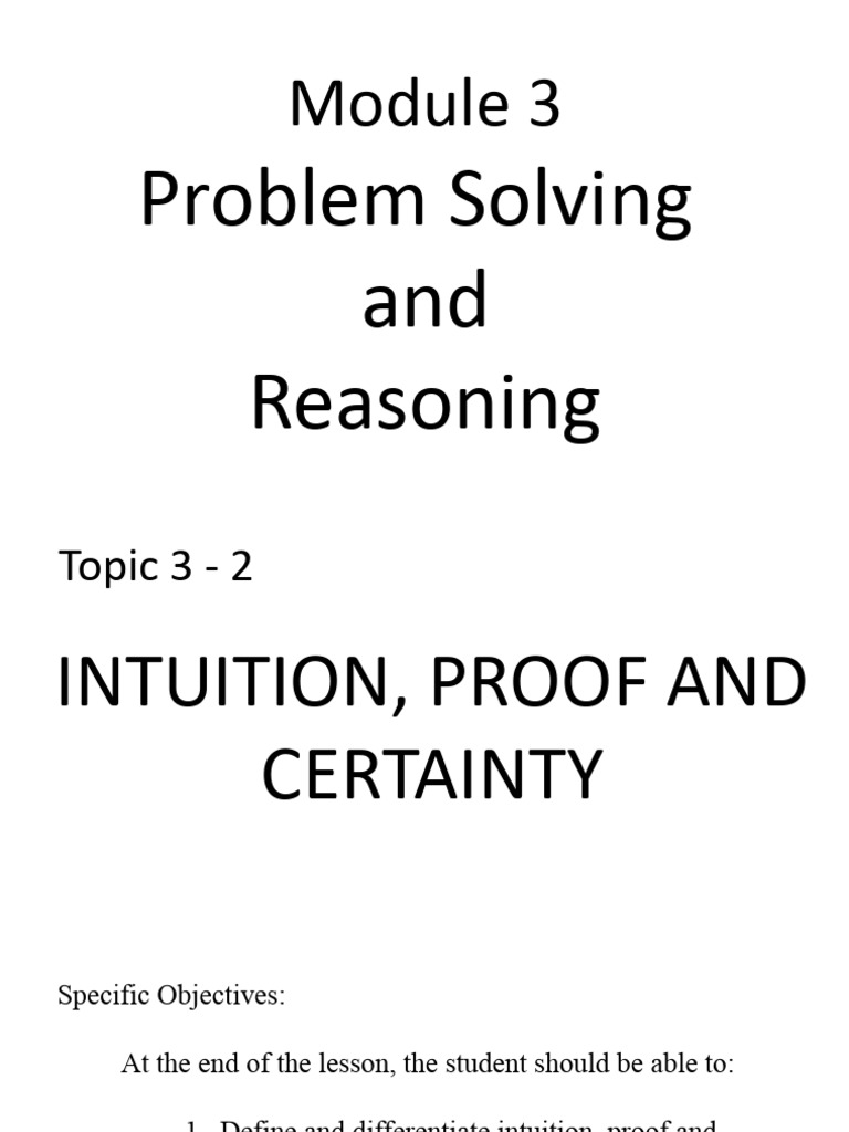 Intuition and Proof in Mathematics | PDF | Mathematical Proof | Theorem