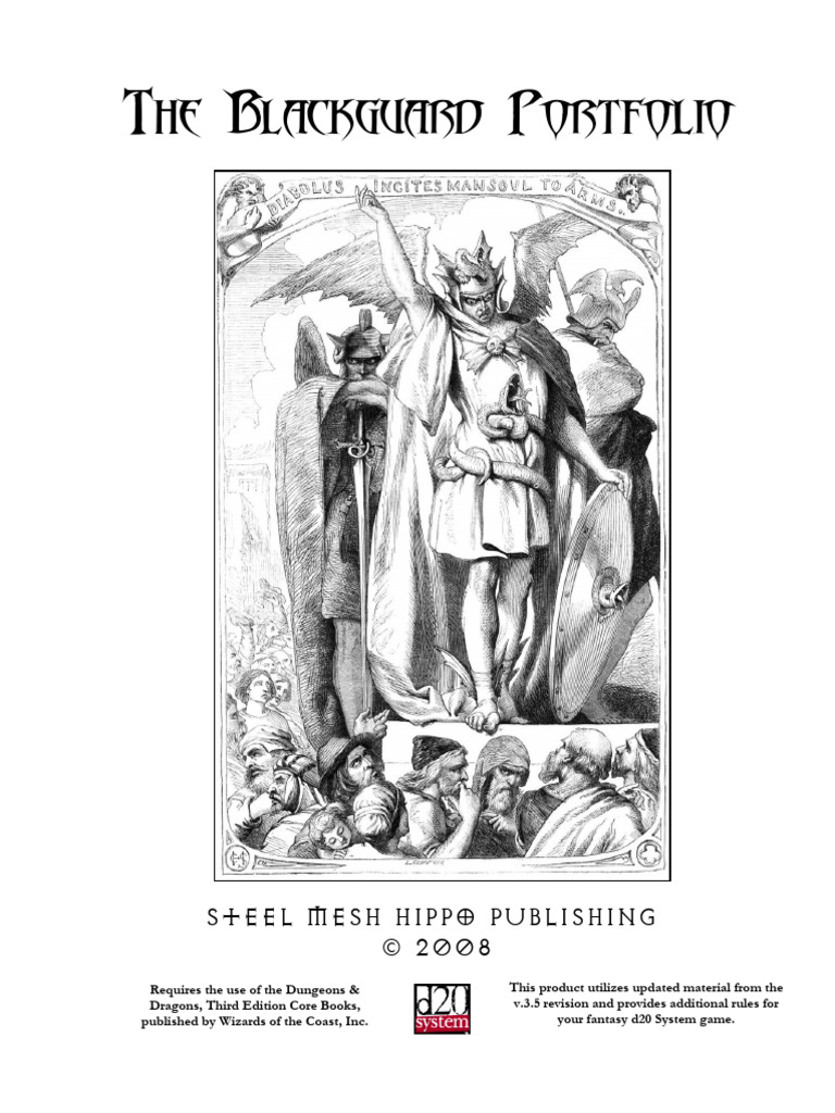 The Blackguard Portfolio | PDF | D20 System
