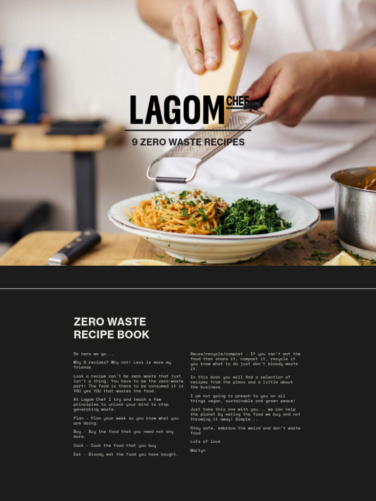 LAGOM CHEF - 9 Zero Waste Recipes | PDF | Curry | Sausage