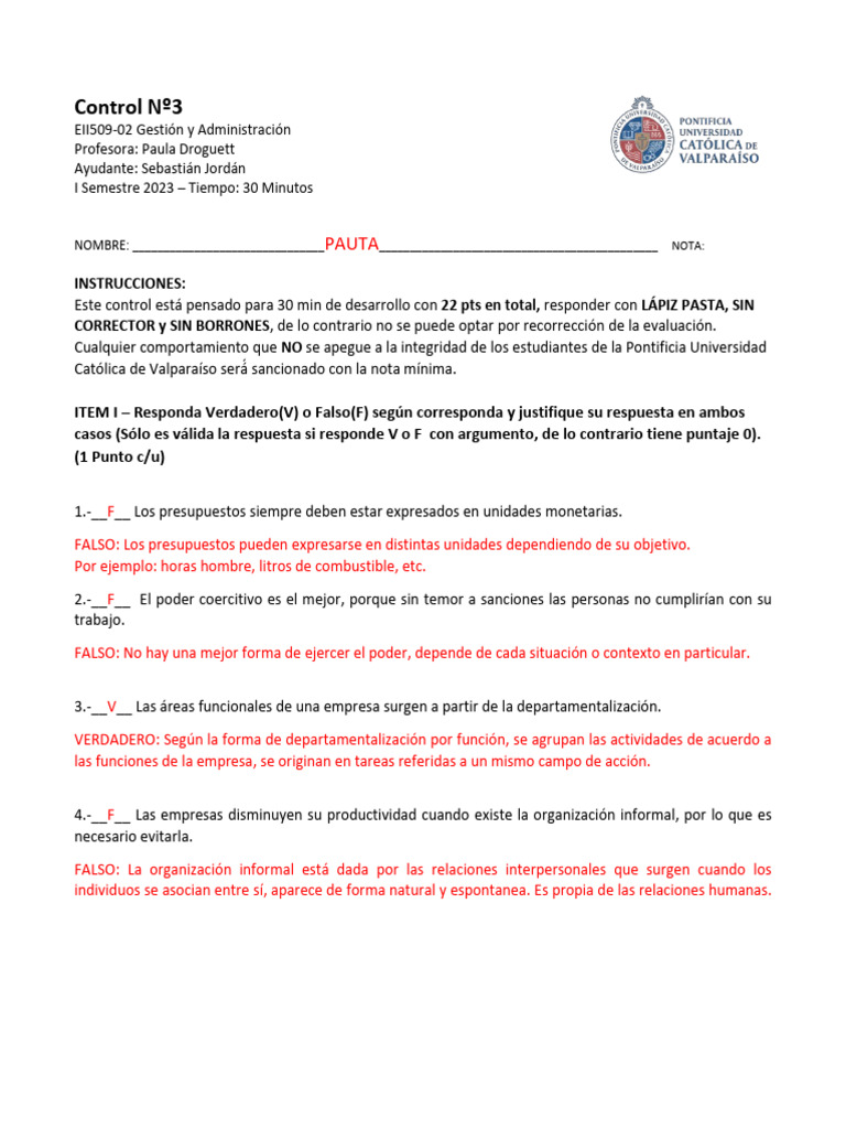 Control 3 pauta (2) | PDF | Business | Reclutamiento