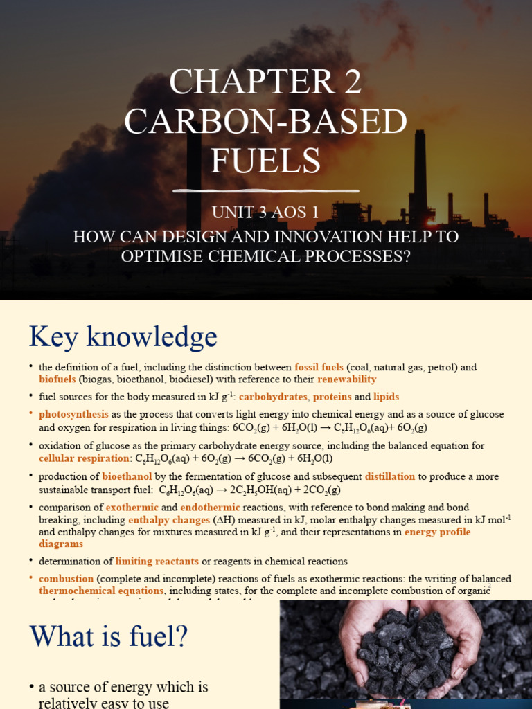 Chapter 2 Carbon-Based Fuels 2024 Students | PDF | Biofuel | Combustion