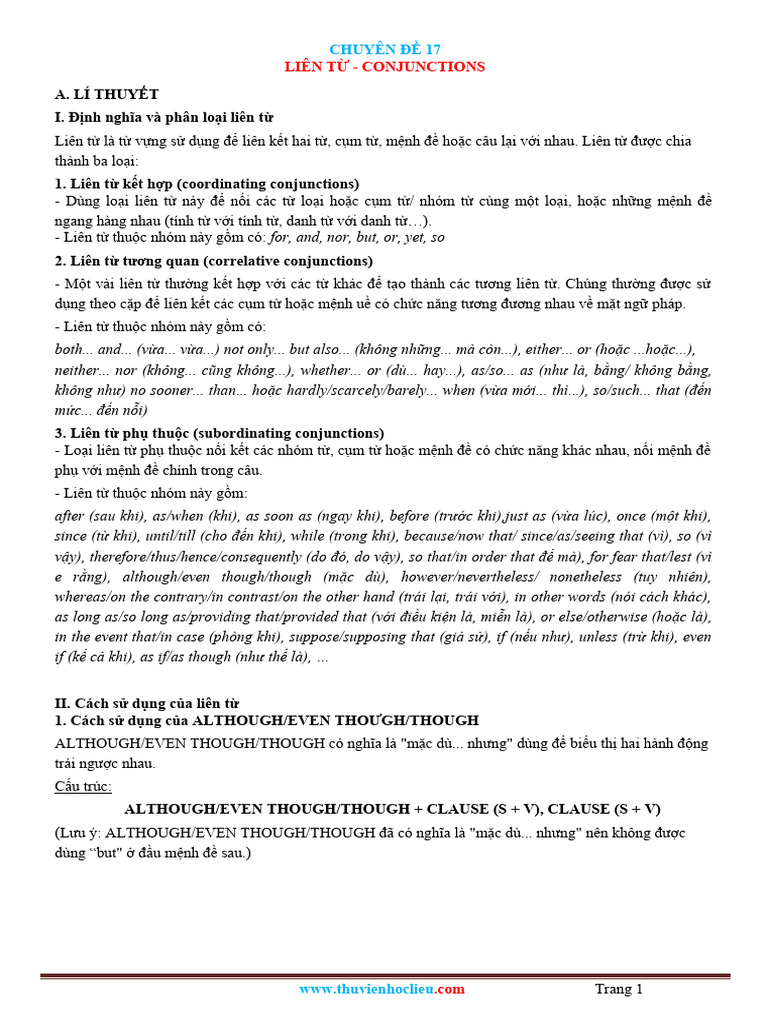Conjunction Pdf