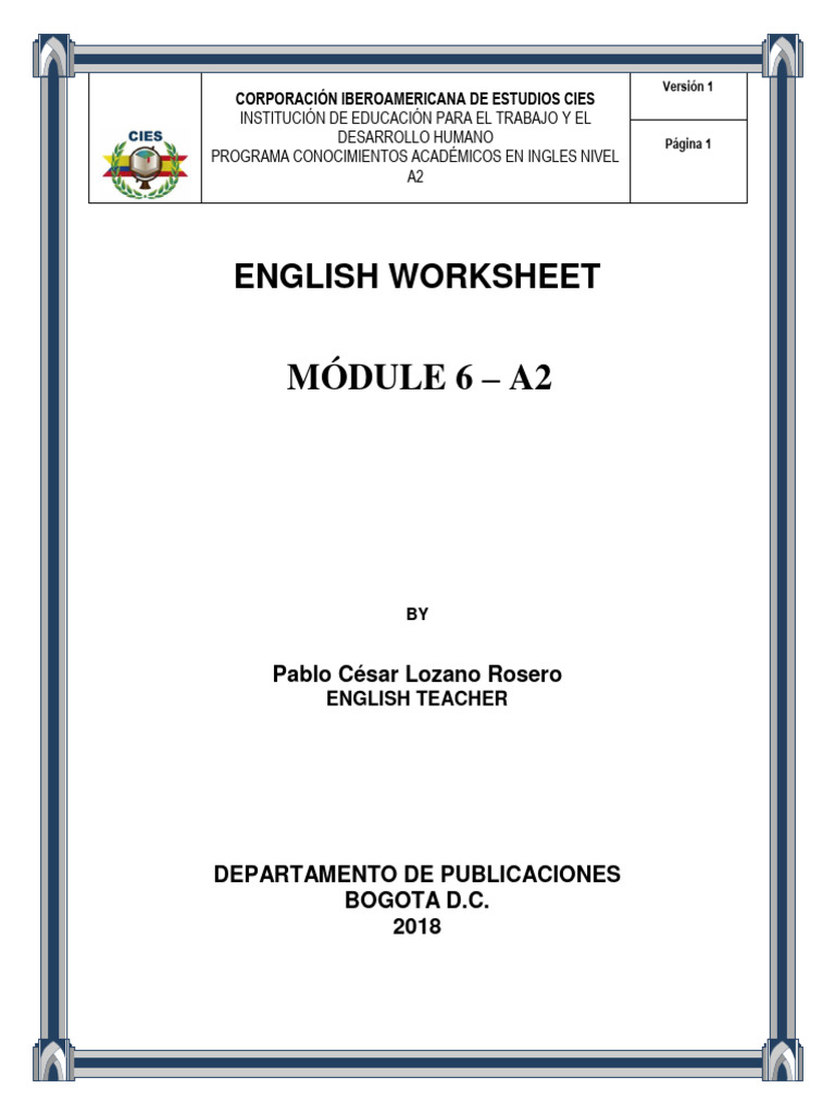 A2 Modulo 6 Unidad 2124 | PDF | Grammatical Tense | Question