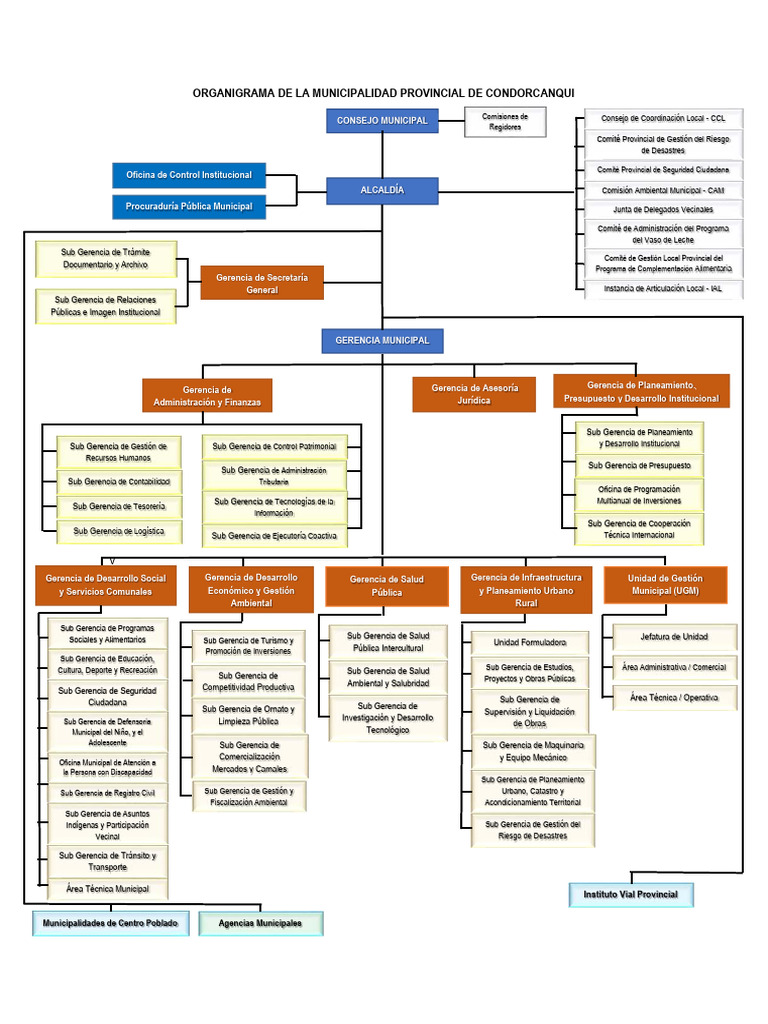 ORGANIGRAMA ESTRUCTURAL 2022 | PDF | Gobierno local | Economias