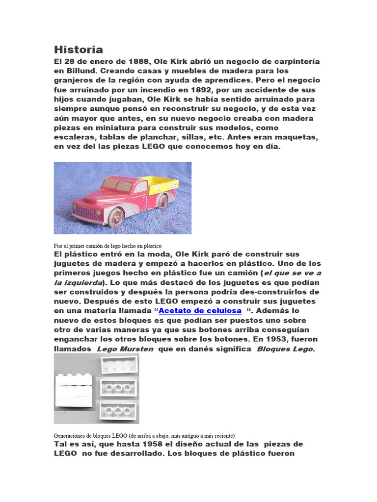 Historia de Lego | PDF | Libros para adolescentes