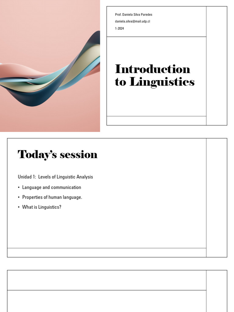 Lesson 1 - Intro | Download Free PDF | Linguistics | Semantics