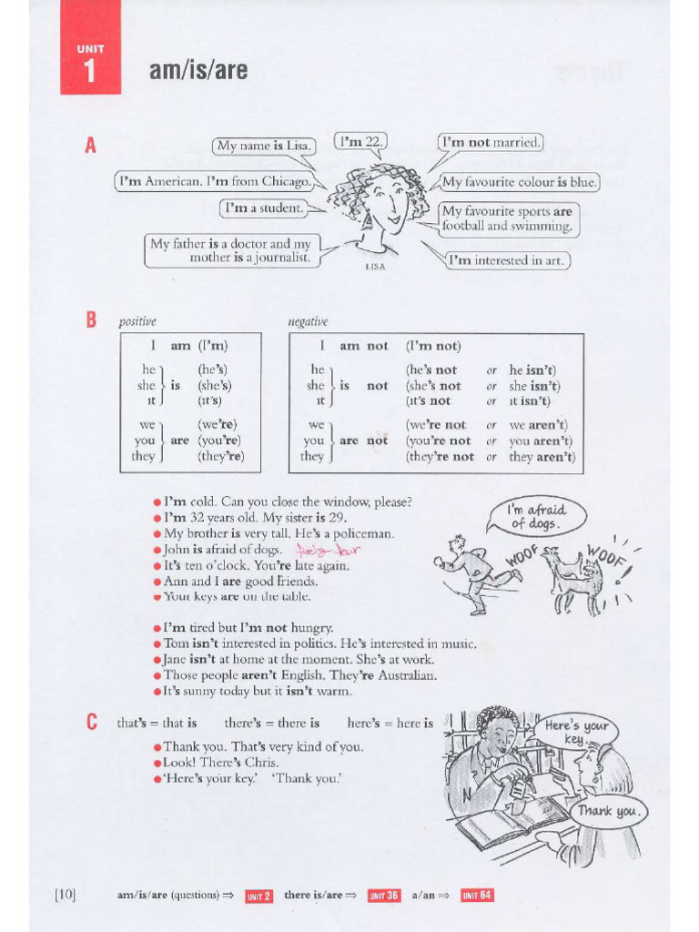 Verb Be Present - e Grammar in Use | PDF
