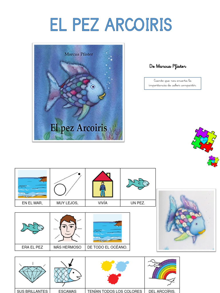 El Pez Arcoiris Pictograma | PDF | Pescado