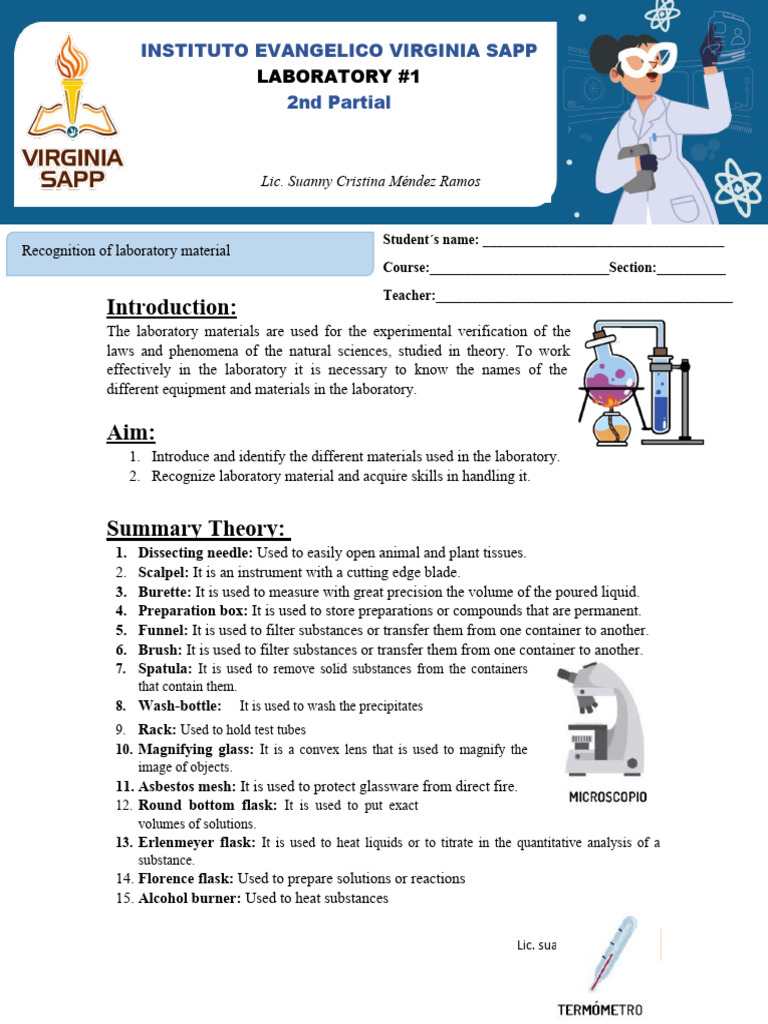 Laboratory Equipment Identification Guide | PDF | Chemistry