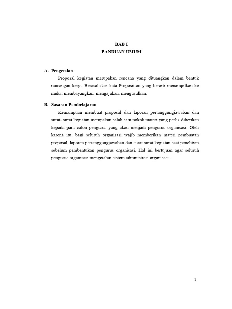 Panduan Penulisan Proposal Dan LPJ TKI 2023 2024 | PDF