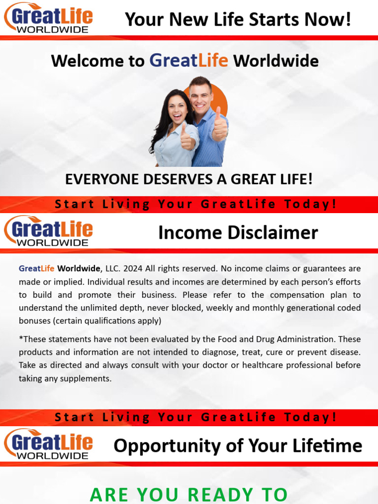 GreatLife Worldwide Presentation 3 | PDF | Payments | Debit Card