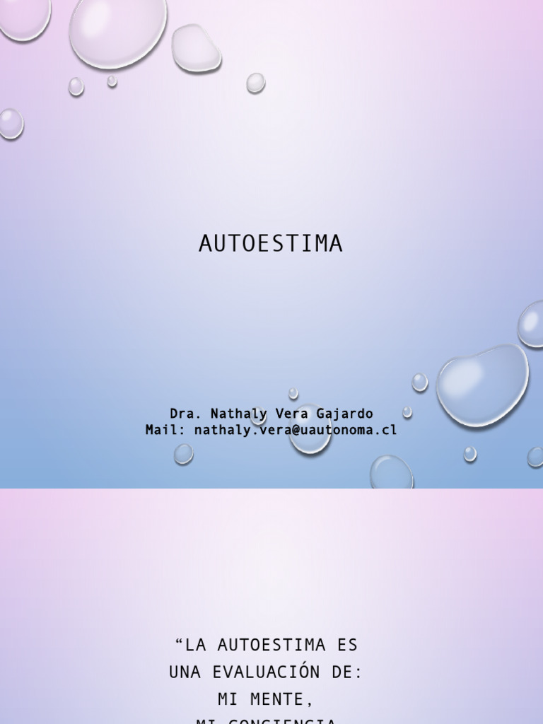 Claves para una Autoestima Saludable | PDF | Autoestima | Sicología