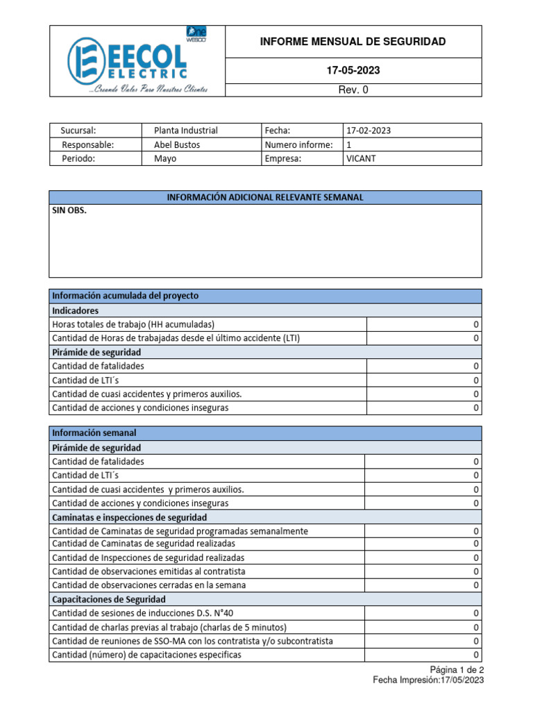 Informe Mensual | PDF