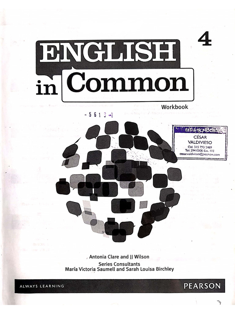 EIC 4 Workbook | PDF | Linguistics EIC 4 Workbook | PDF | Linguistics