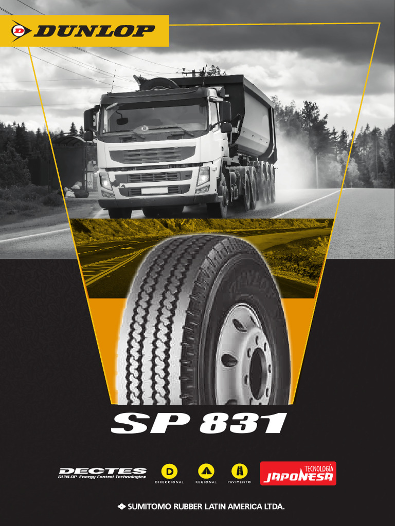 Dunlop SP831 | PDF | Neumático | Ingeniería mecánica