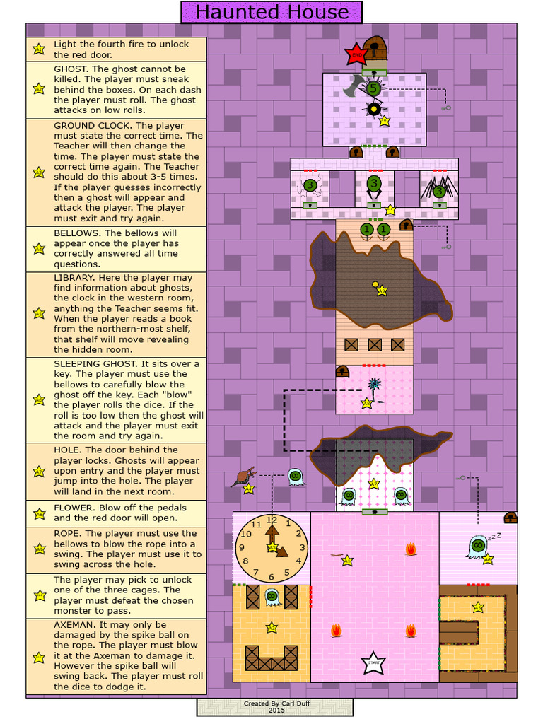 ESL Haunted House Game Guide | PDF