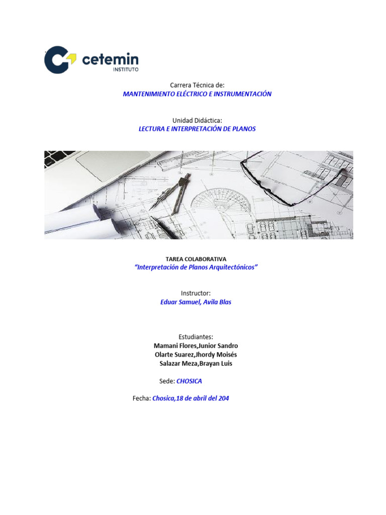 Trabajo colaborativo de Lectura de planos J,J,B (3) (1) | PDF | Dibujo técnico | Agua