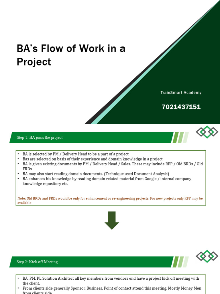 BAs work flow in the project | PDF | Software Testing | Computing