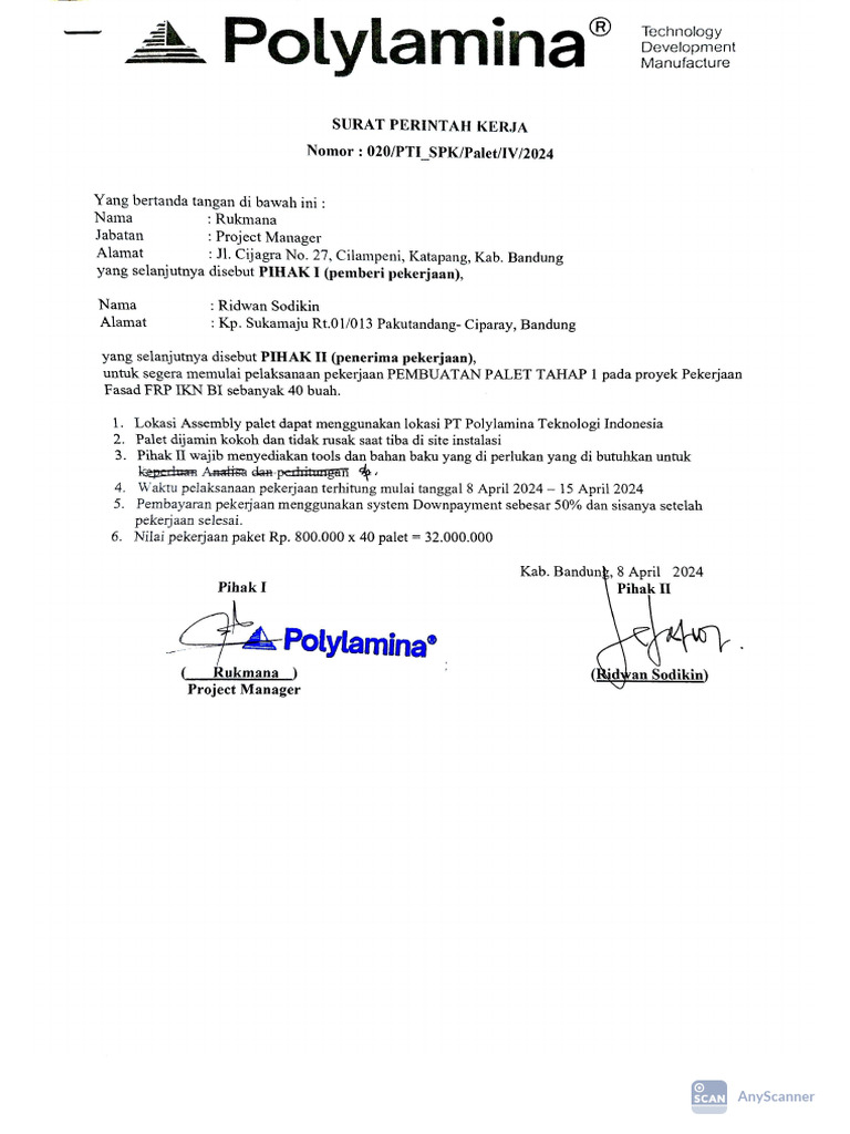 SPK PT Polylamina | PDF