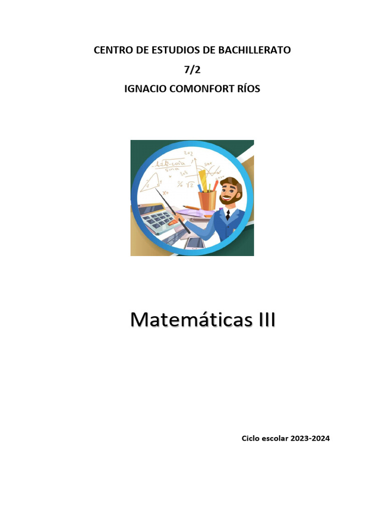Guía De Matemáticas Iii Pdf Números Número Real
