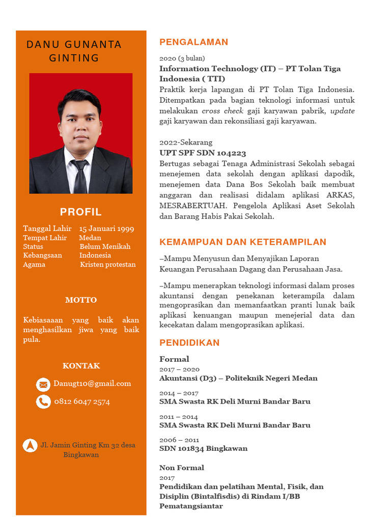 CV Lamaran | PDF