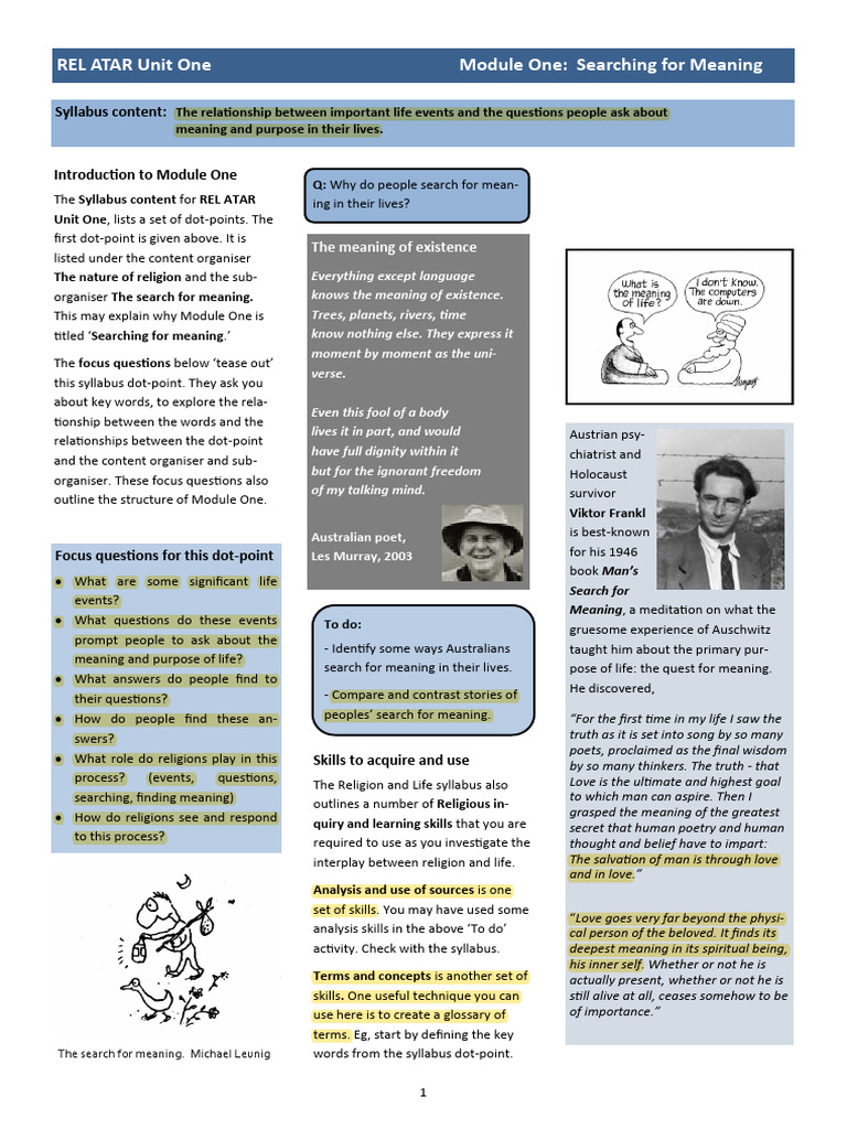 Summary Mod 1 Revision | PDF | Conscience | God