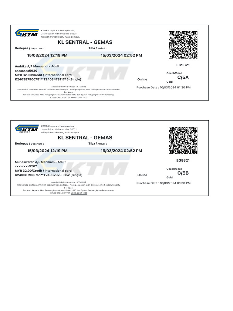 ETS/Intercity - Ticket | PDF