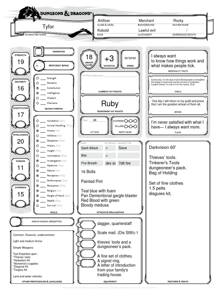 Kobold Tinkerer | PDF