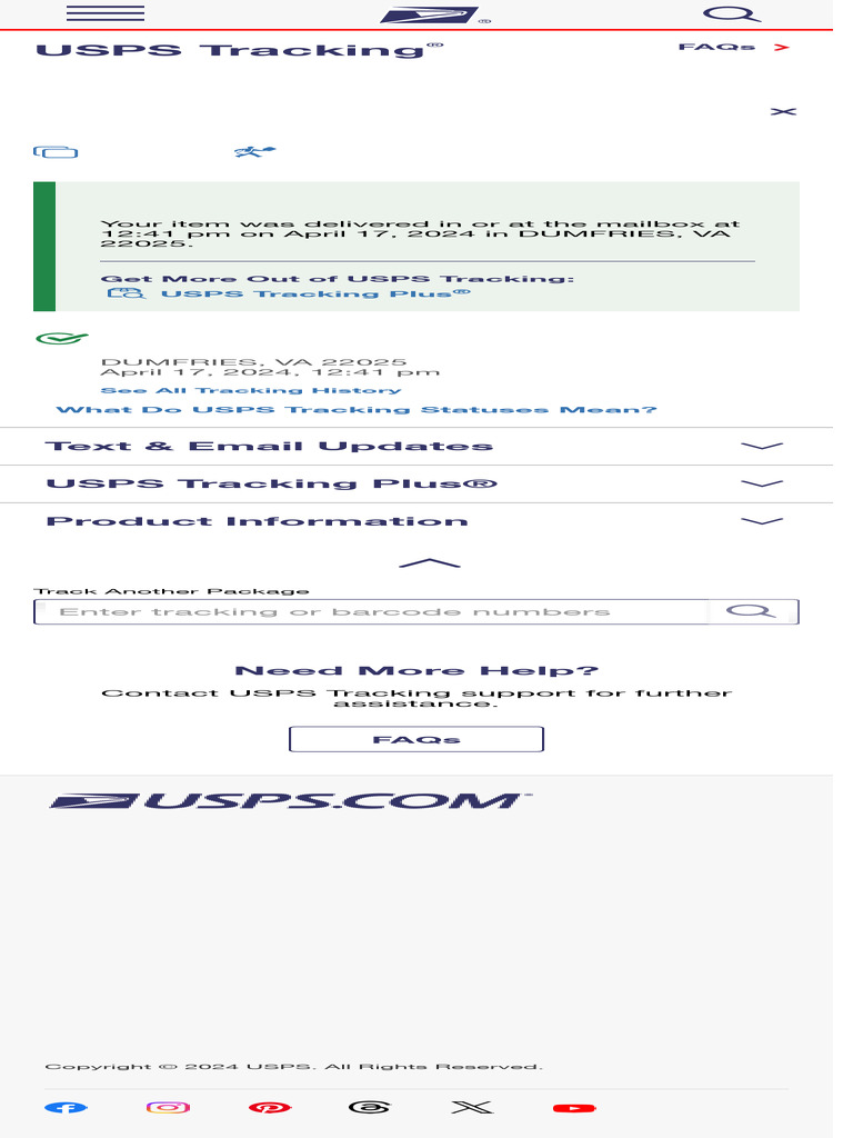 USPS.com® - USPS Tracking® Results | PDF