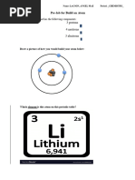 Build An Atom Worksheet PhET | PDF | Atoms | Proton