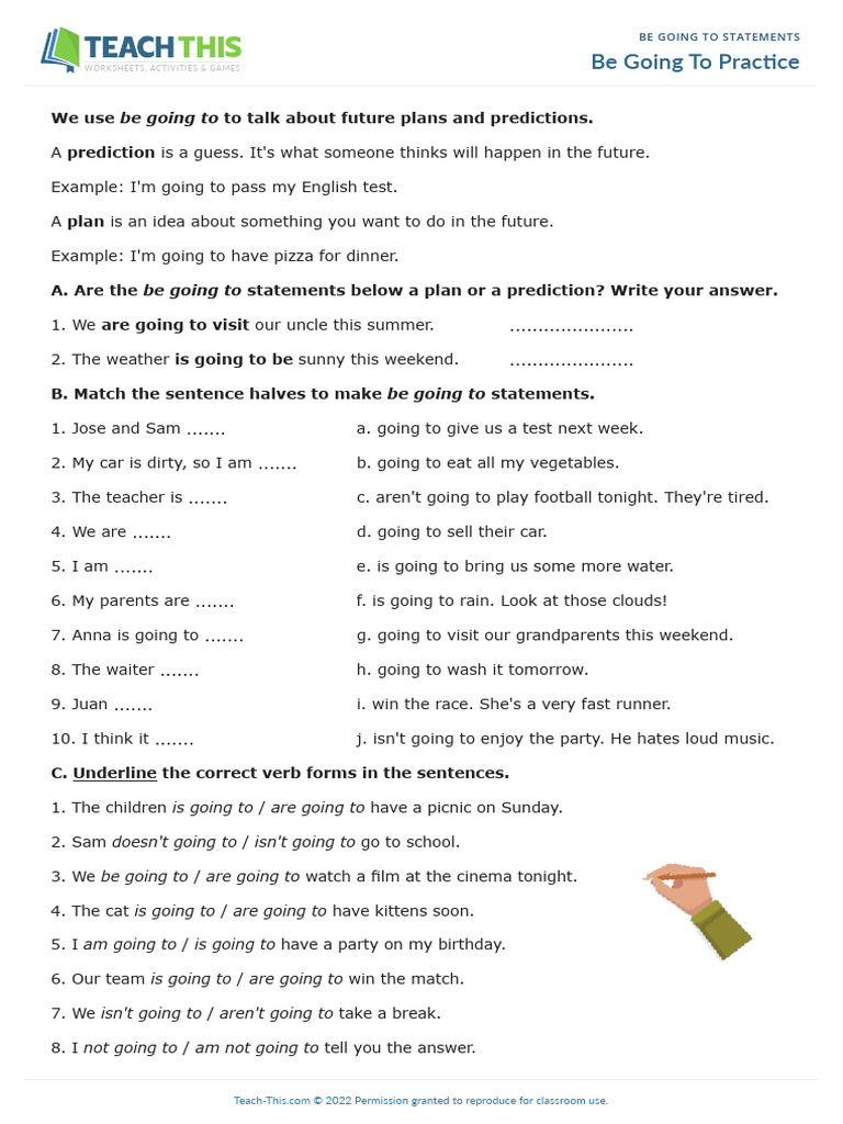 Future Plans & Predictions Worksheet | PDF | Language Arts & Discipline