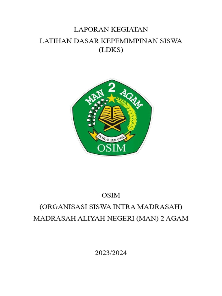 Laporan Kegiatan LDK 2024 | PDF