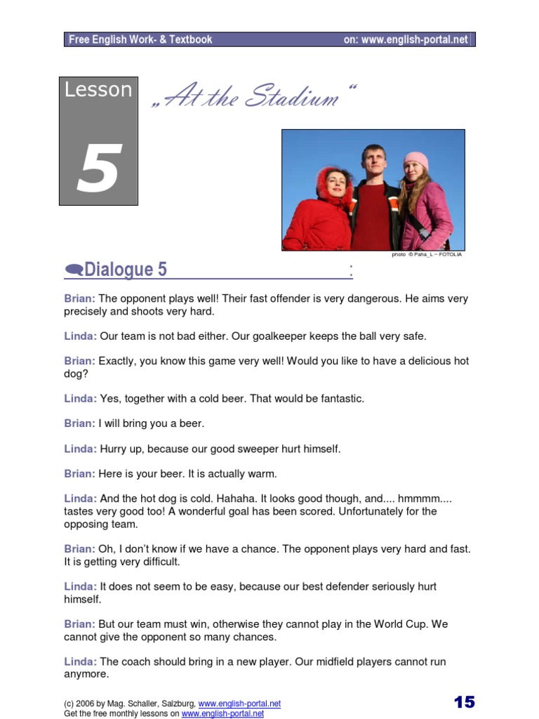 Free English Lesson5 | PDF | Adverb | Verb