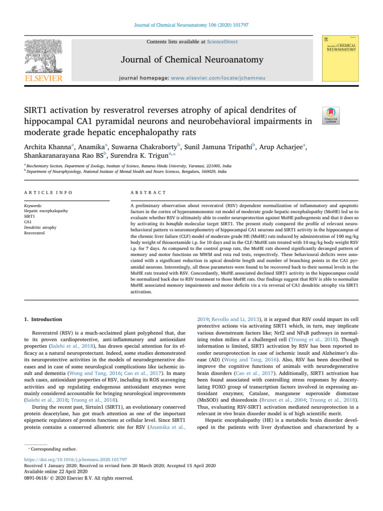 Khanna Et Al. - 2020 - SIRT1 Activation by Resveratrol Reverses Atrophy ...