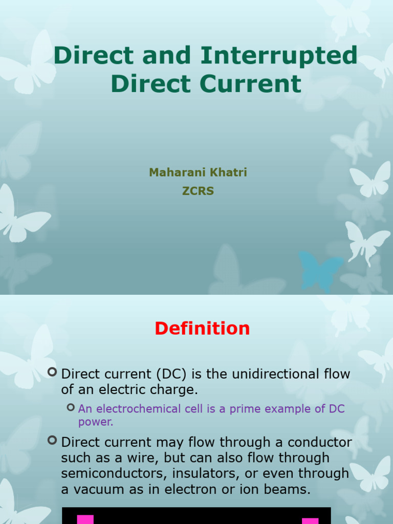 Direct Current | Download Free PDF | Direct Current | Electric Current