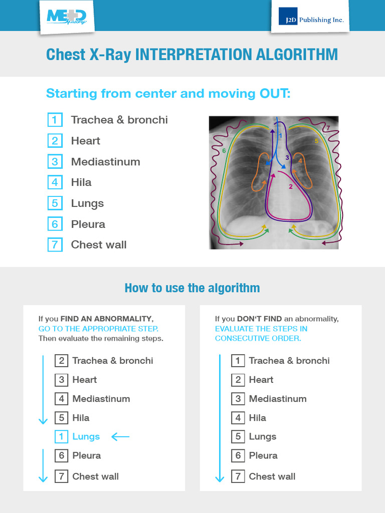 Medmastery's CXR Algorithm | PDF | Thorax | Lung