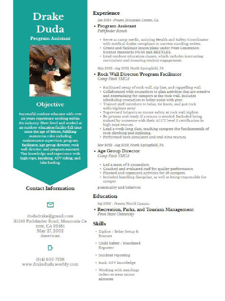 Drake-Duda Resume | PDF