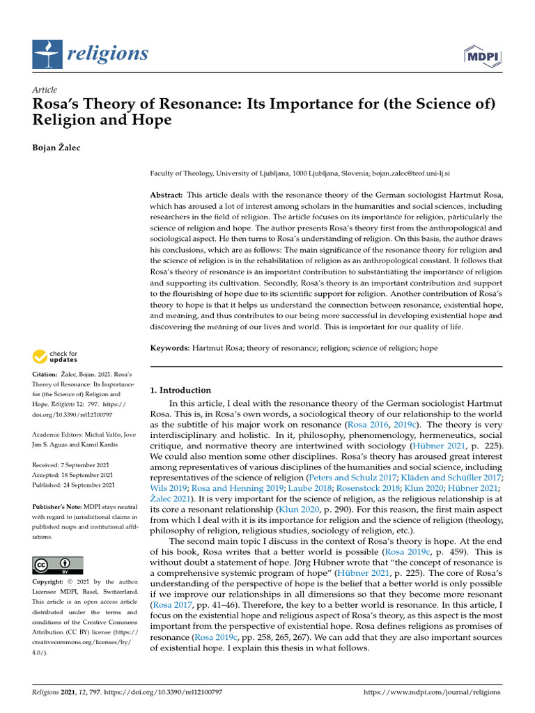 Rosa_s_Theory_of_Resonance_Its_Importanc | PDF | Social Alienation ...