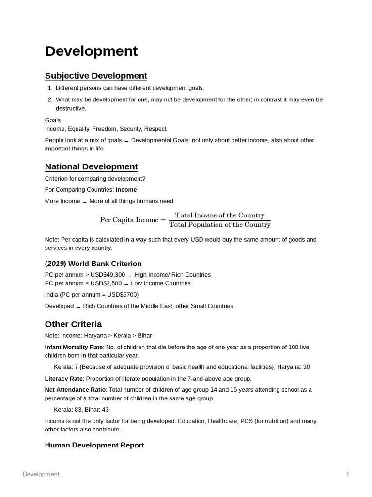 Development | PDF | Human Development Index | Economies