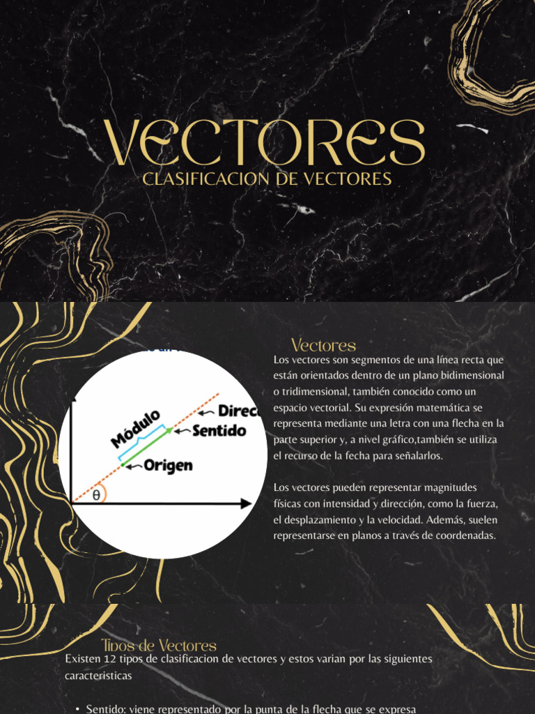 clasificacion de vectores | PDF | Vector Euclidiano | Espacio vectorial