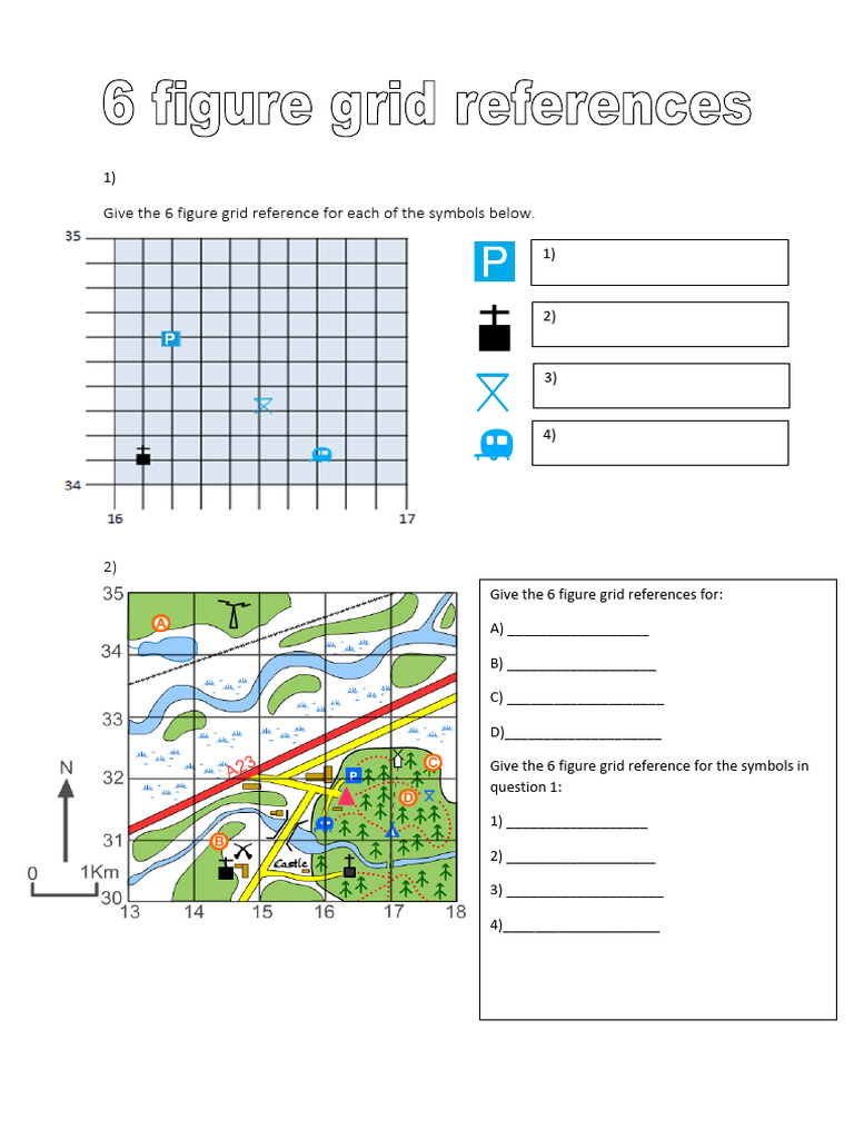 6 Figure Grid References Ws | PDF
