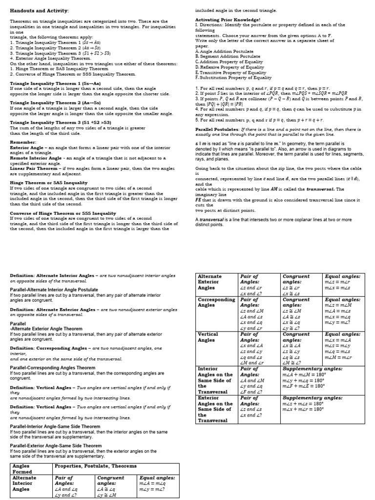 Math 8... | PDF | Perpendicular | Rectangle