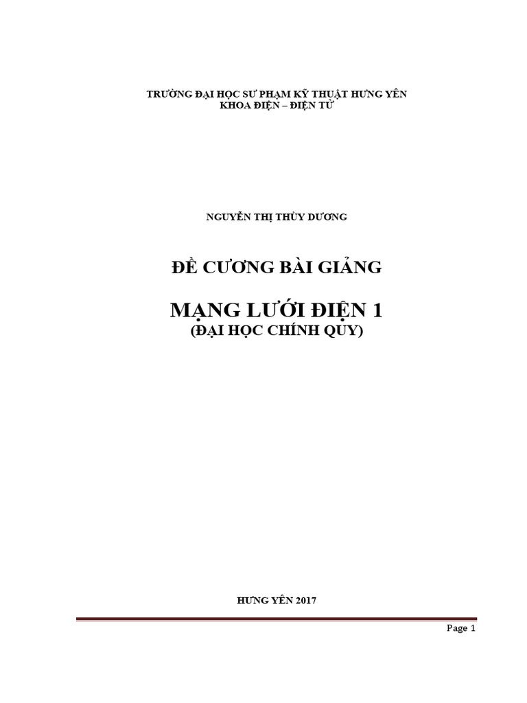 Luoi dien 1 | PDF