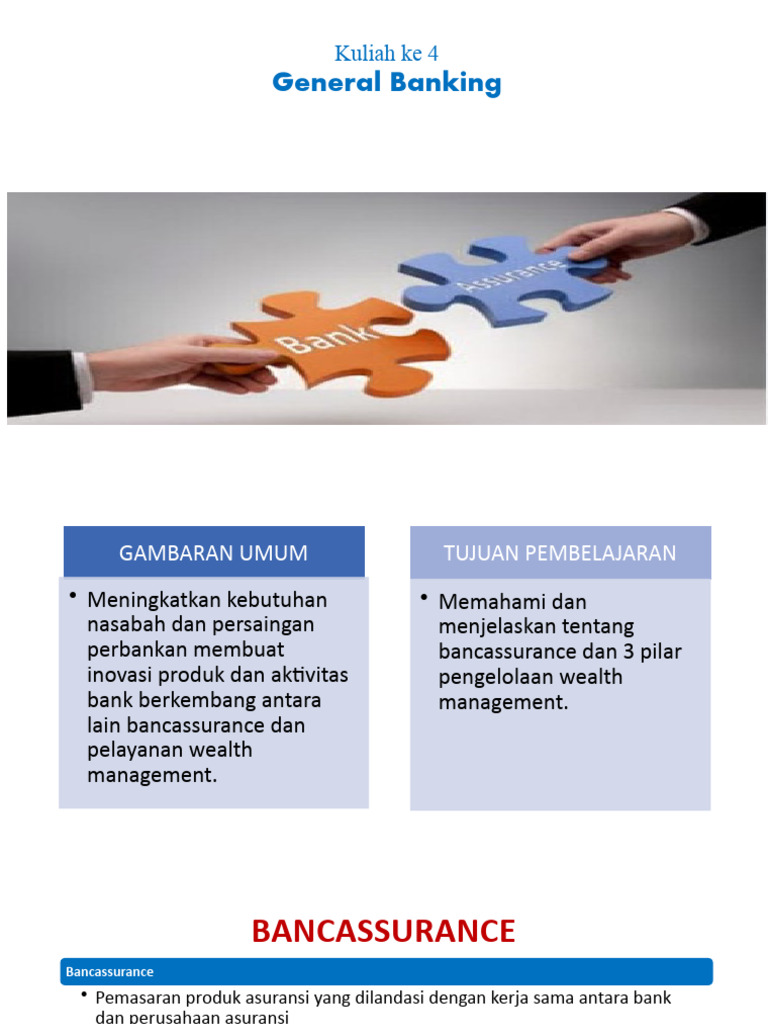 Kul-4 Bancasurance | PDF | Bisnis | Pengelolaan Keuangan & Uang