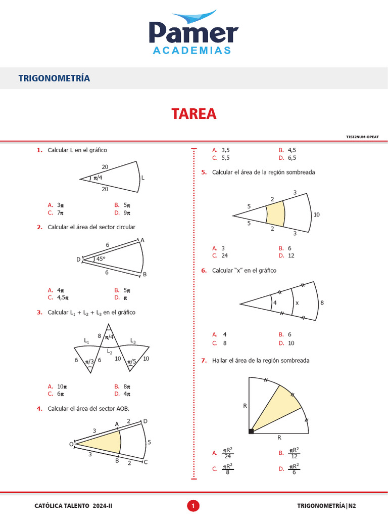 Trigonometria N2T | PDF | Geometría Elemental | Trigonometría