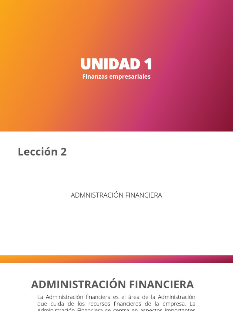 U1L2 - Presentación Complementaria | PDF | Business | Liquidez de mercado