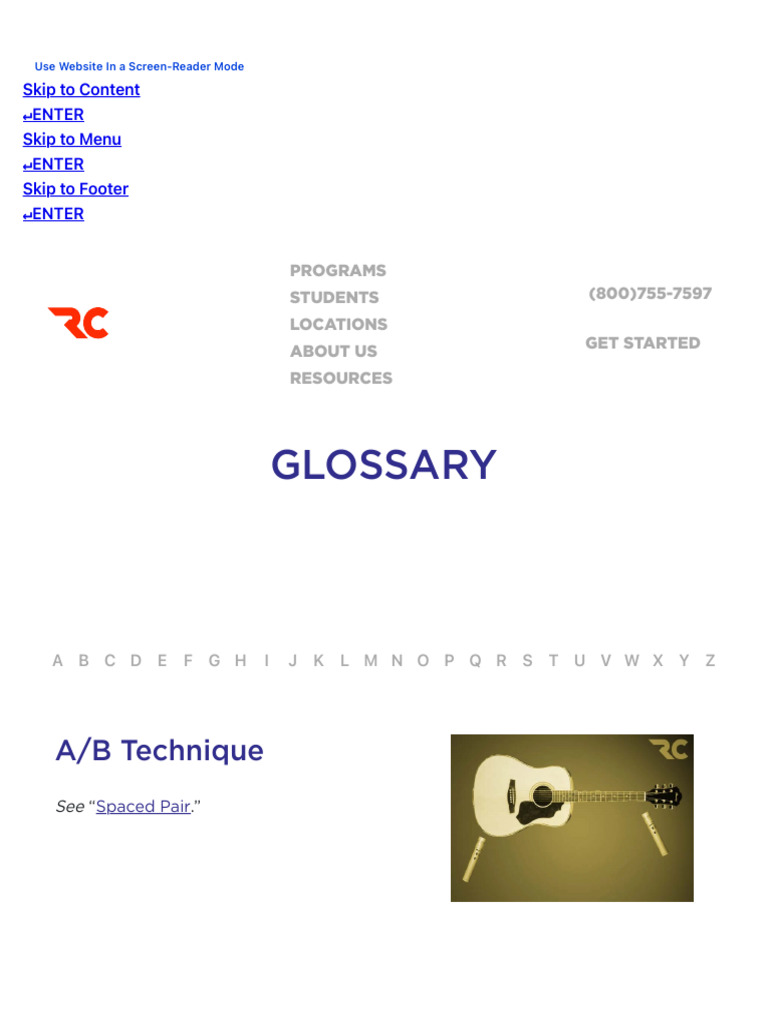 Music Production Audio Engineering Terms | PDF | Microphone | Loudspeaker